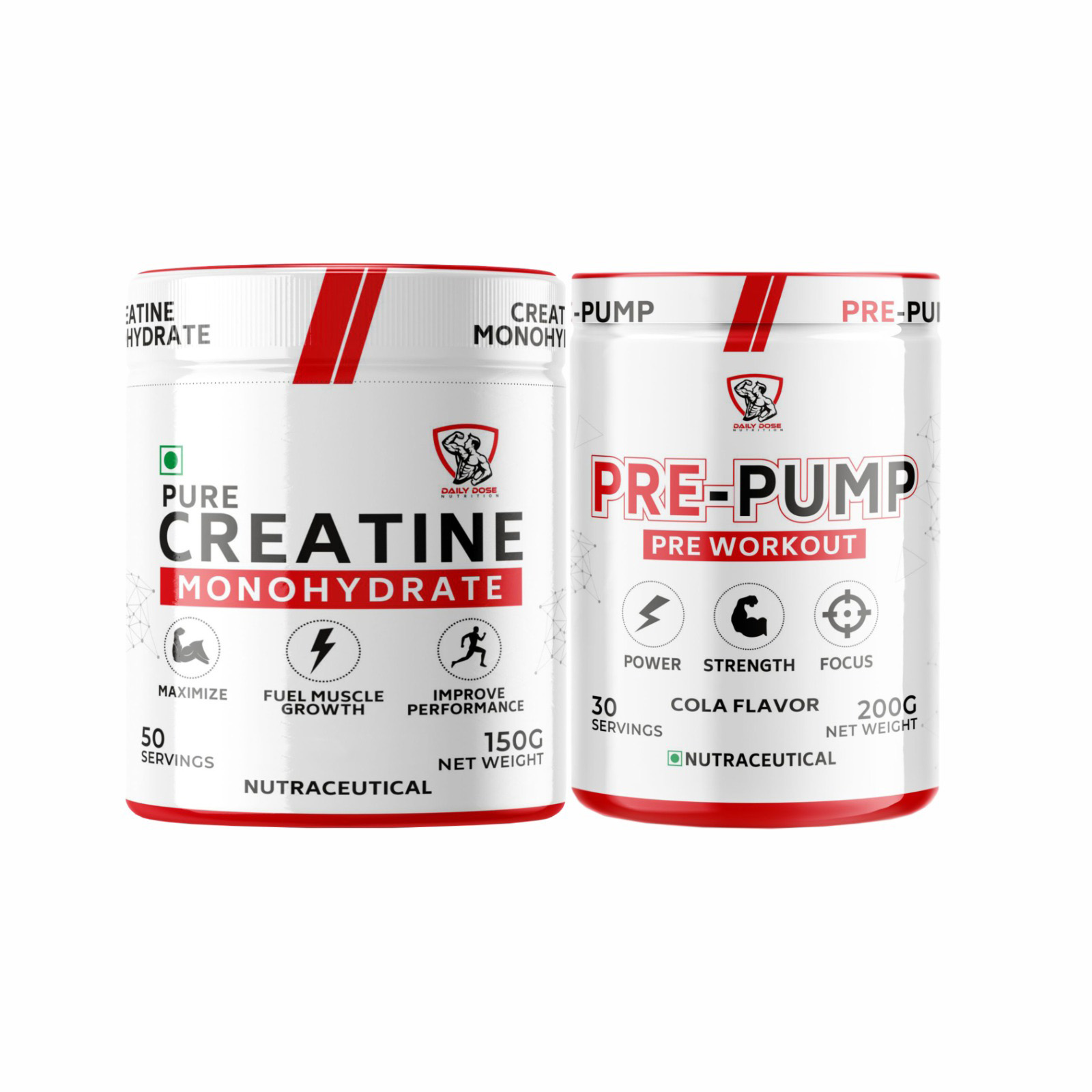 Daily Dose Creatine Monohydrate + Daily Dose Pre-Pump – Dailydosenutrition